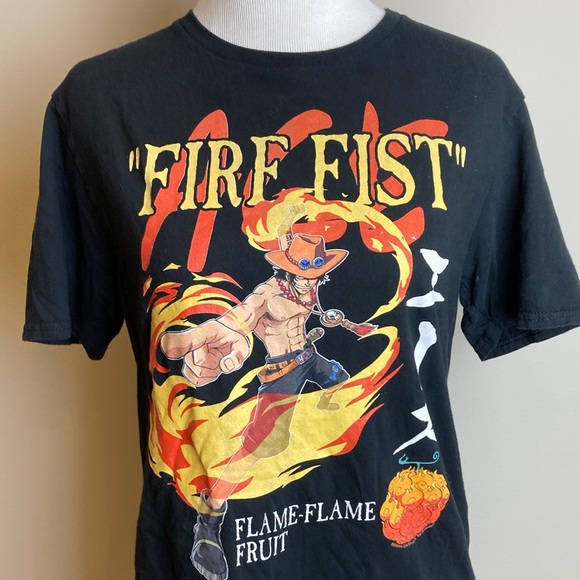 Ripple Junction | Shirts | Ripple Junction Mens One Piece Fire Fist Ace ...